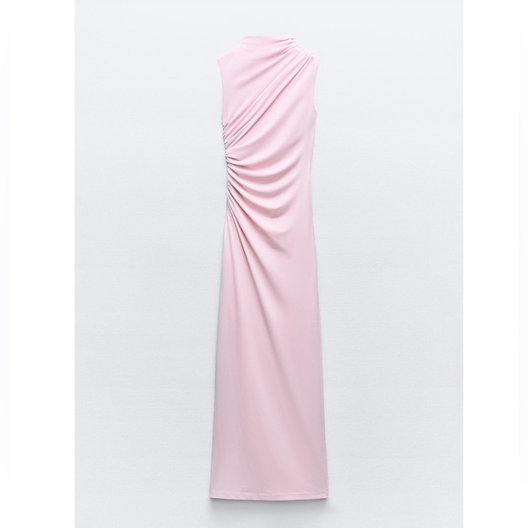 Zara | Dresses | Zara Draped Midi Dress | Poshmark